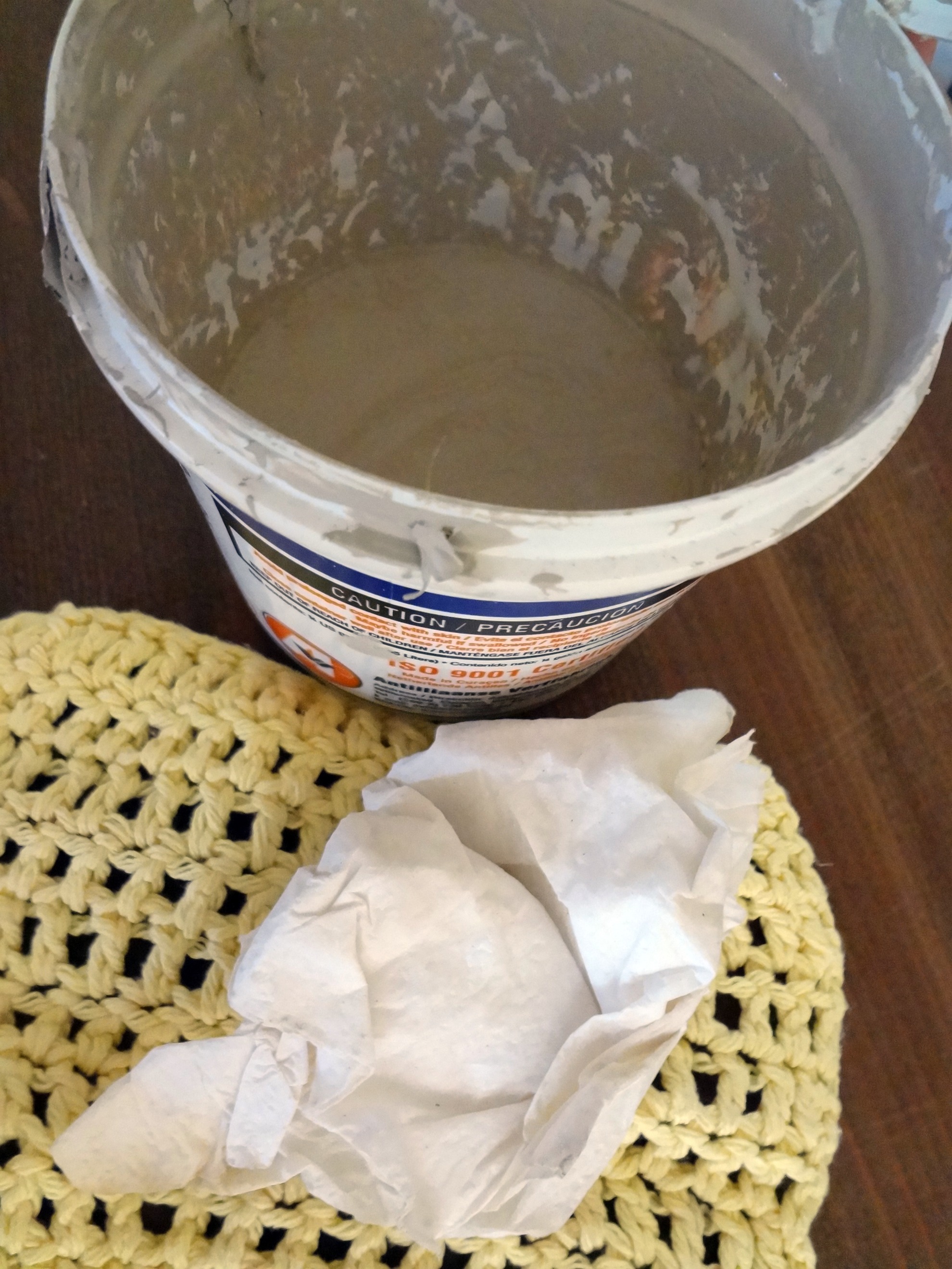 how to dry brush {white wash} - the space between