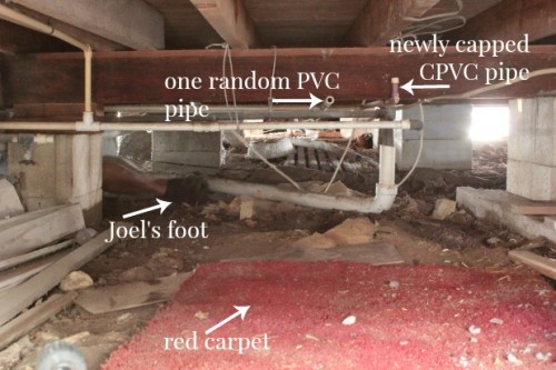 how to cap a water pipe, plumbing 101 - the space between