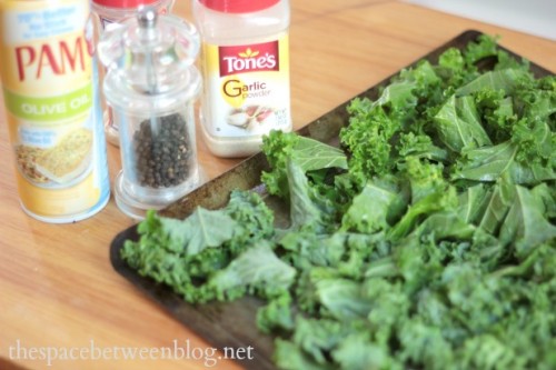 the secret to perfectly baked kale chips - the space between